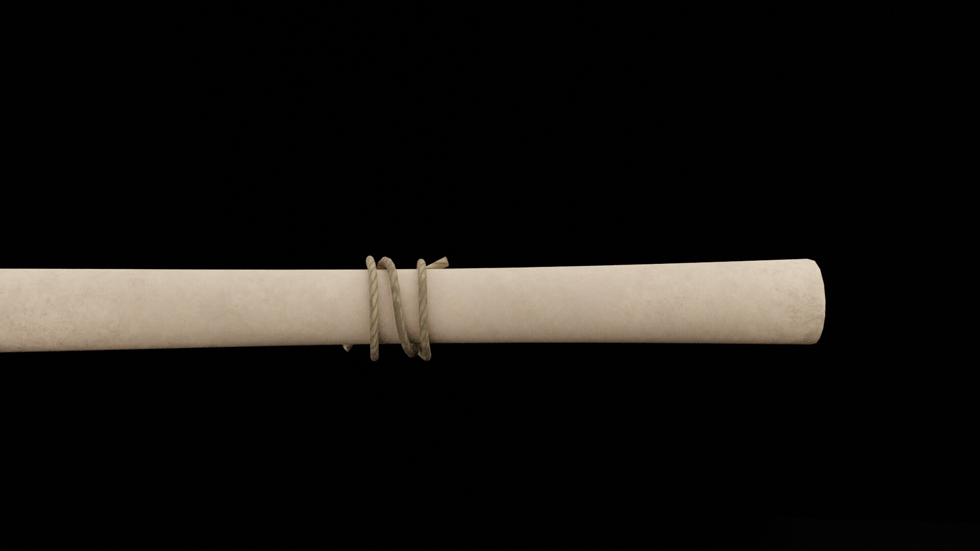 Ancient Rolled Scroll - 3D Model by thedazking