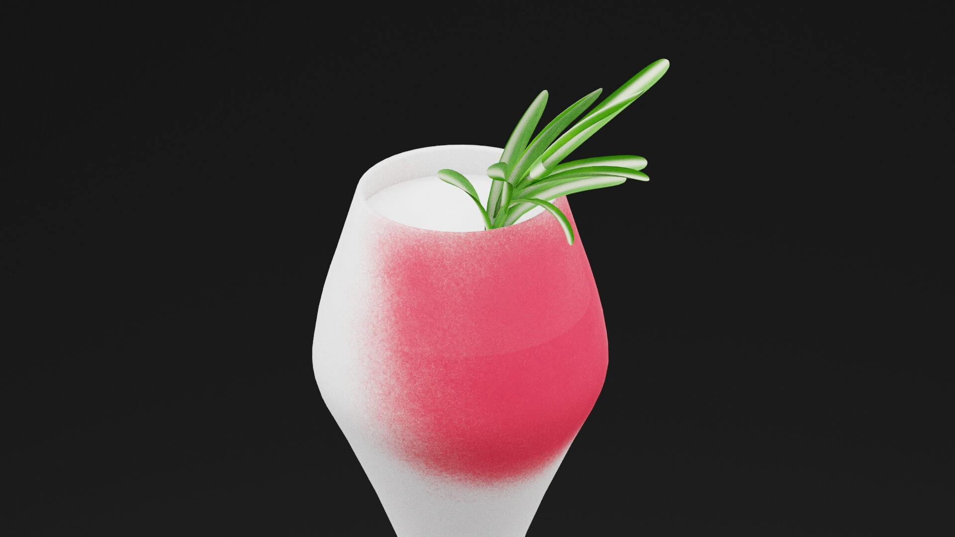 Rossini Cocktail - 3D Model by thedazking