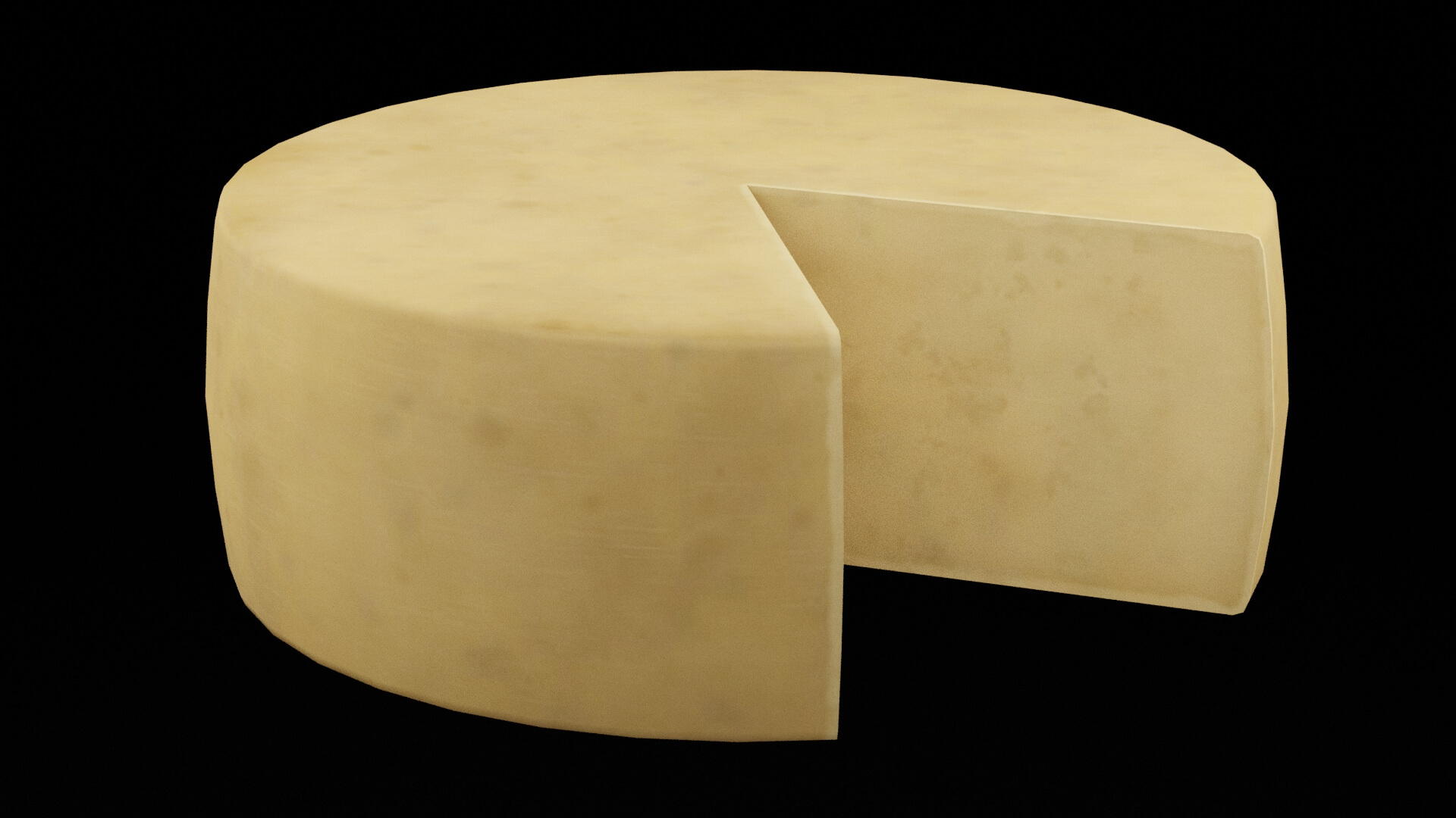 Round Cheese - 3D Model by thedazking