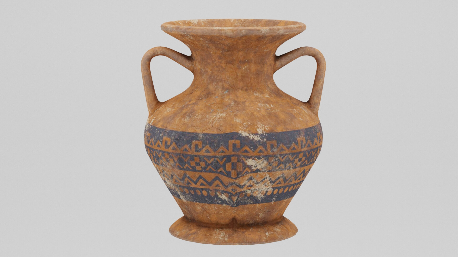 Rounded Clay Pot - 3D Model by thedazking