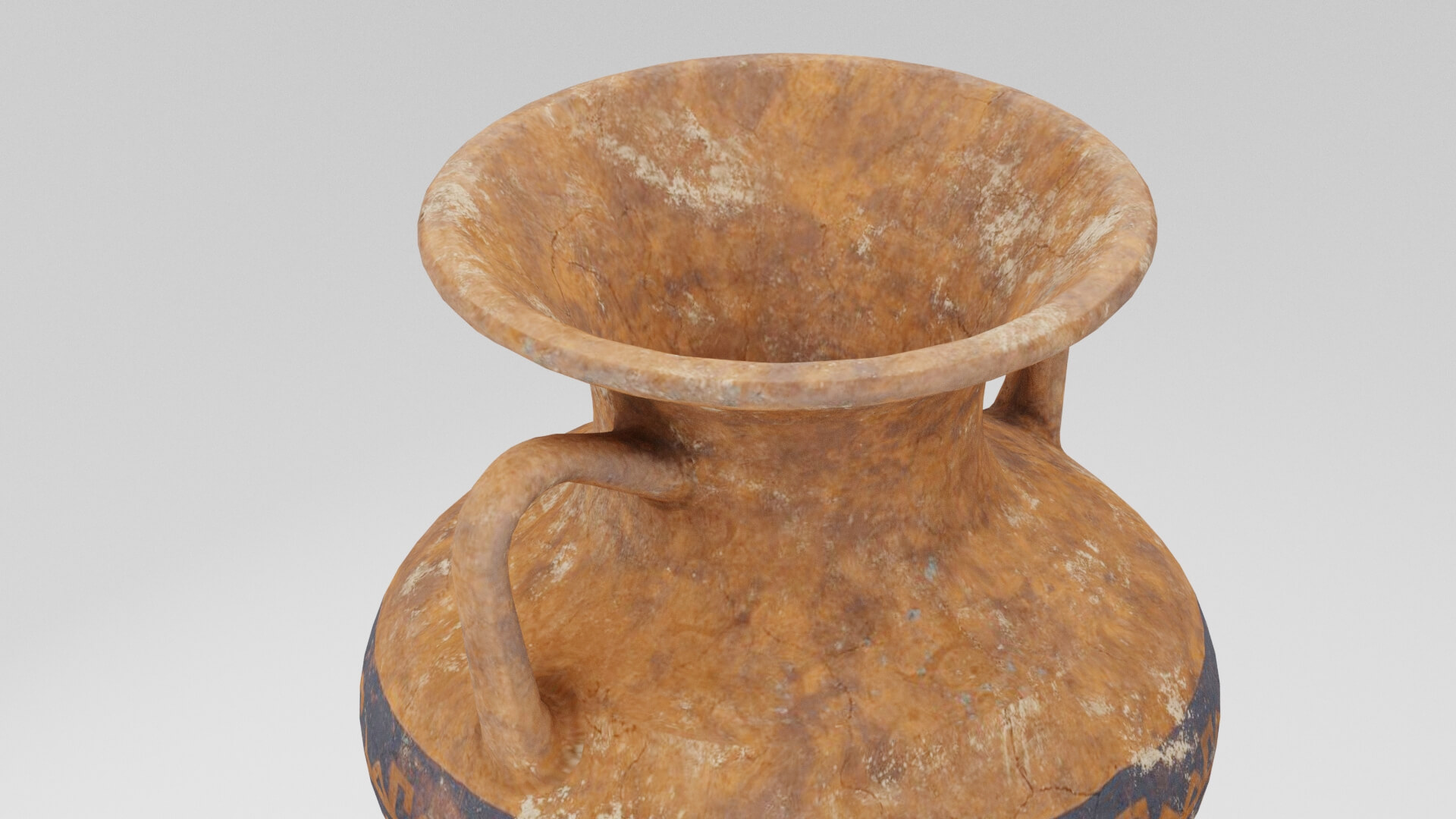 Rounded Clay Pot - 3D Model by thedazking