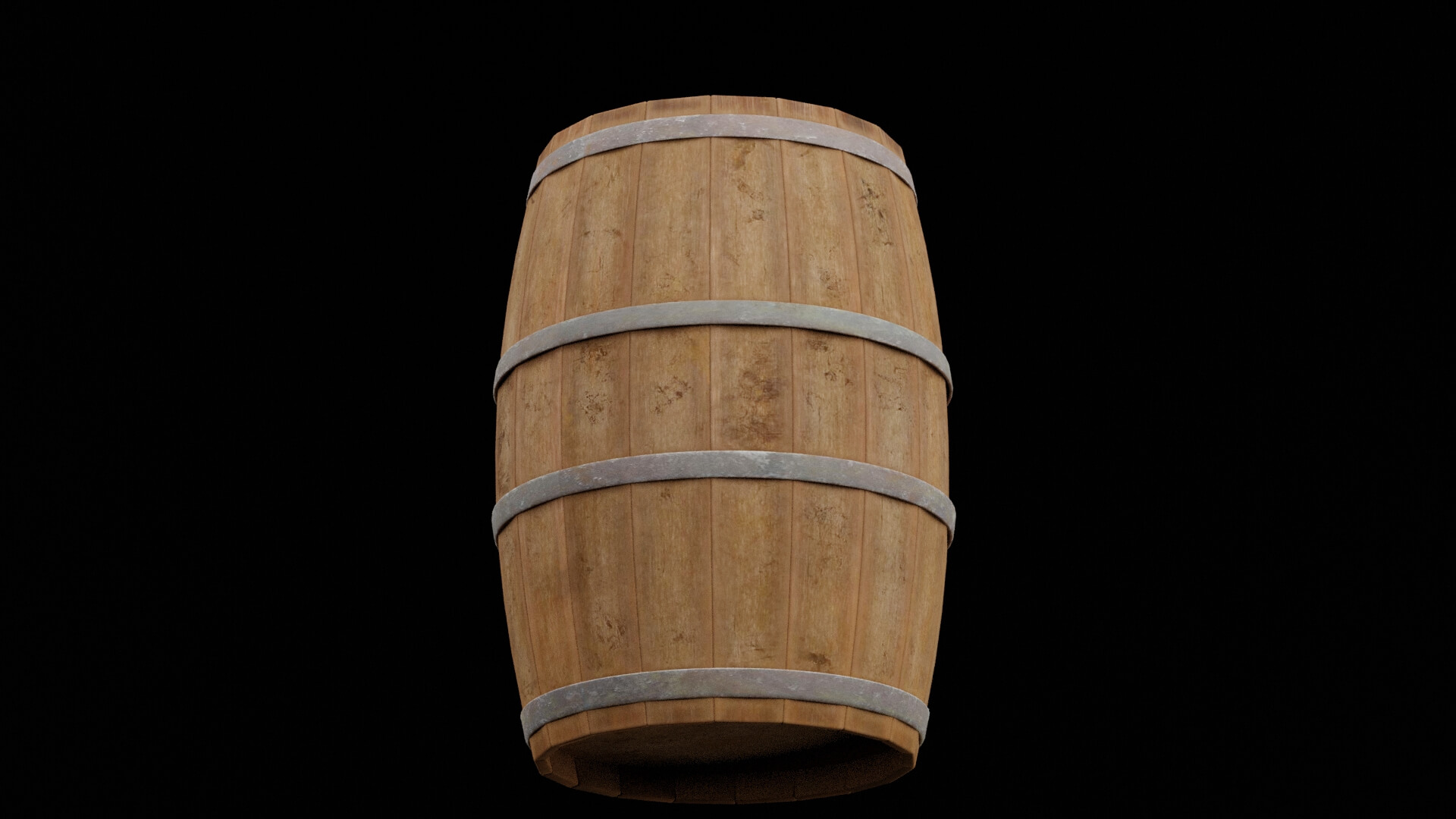 Wooden Rum Barrel - 3D Model by thedazking