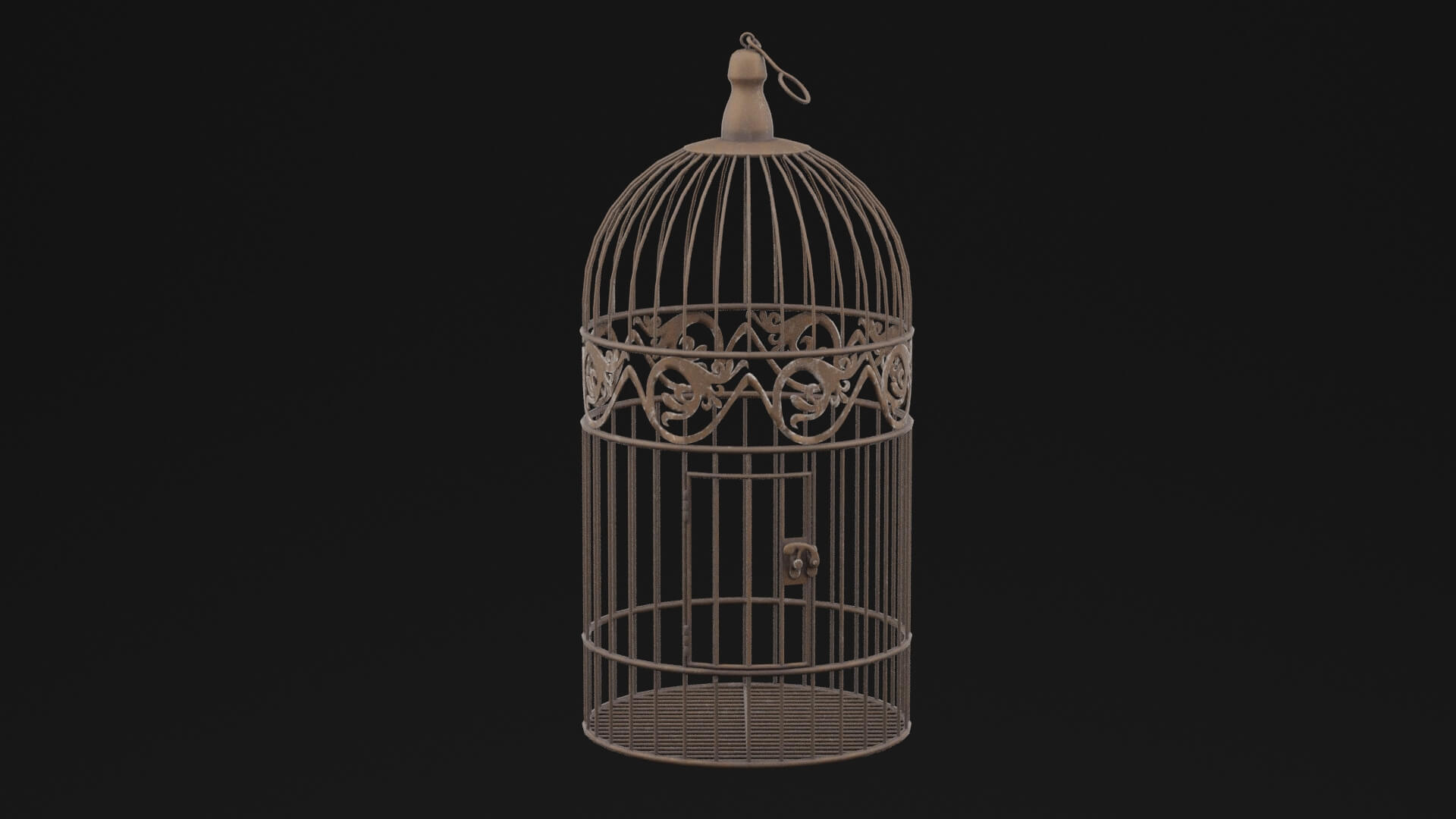 Rusty Bird Cage - 3D Model by thedazking