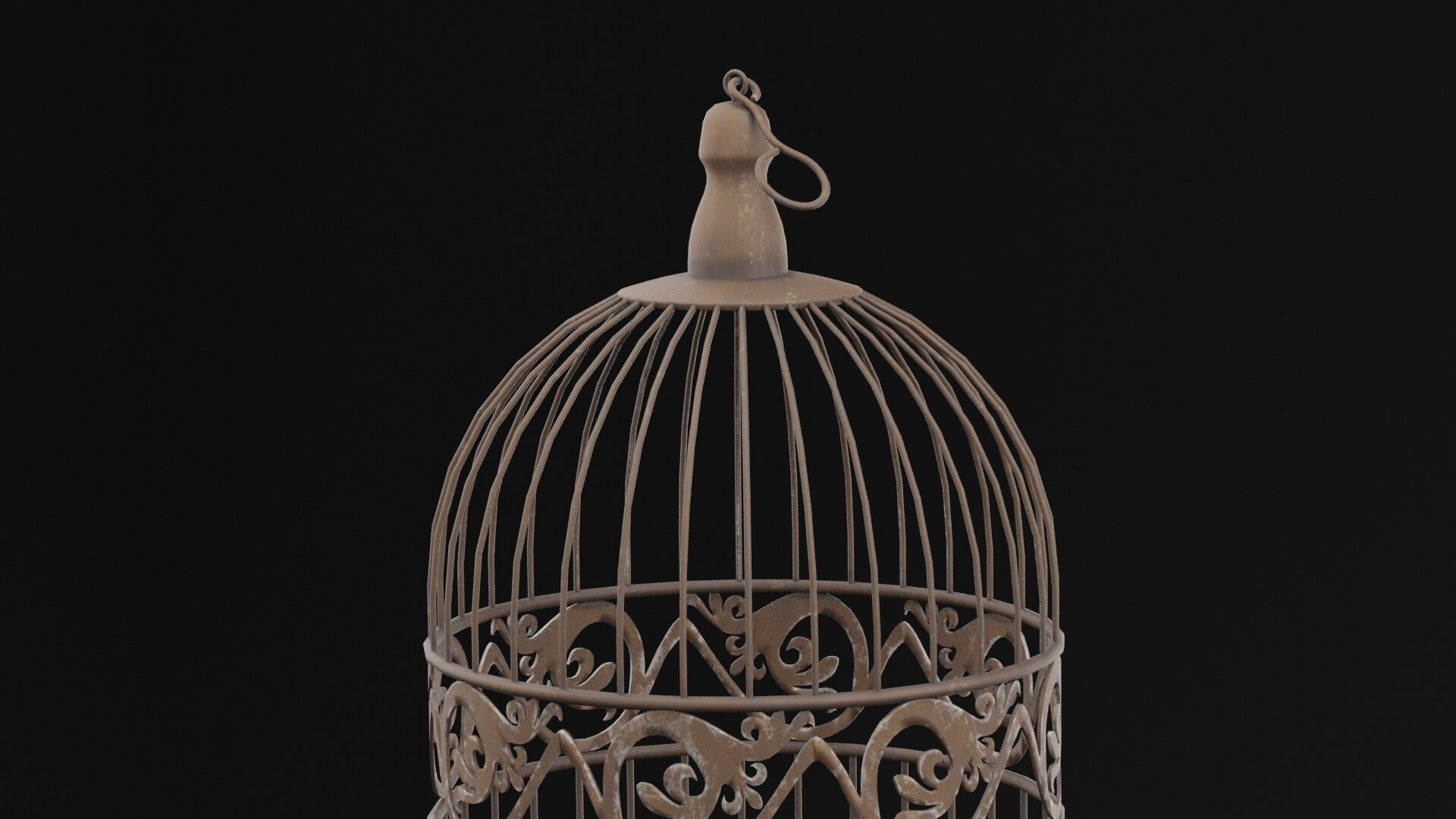 Rusty Bird Cage - 3D Model by thedazking