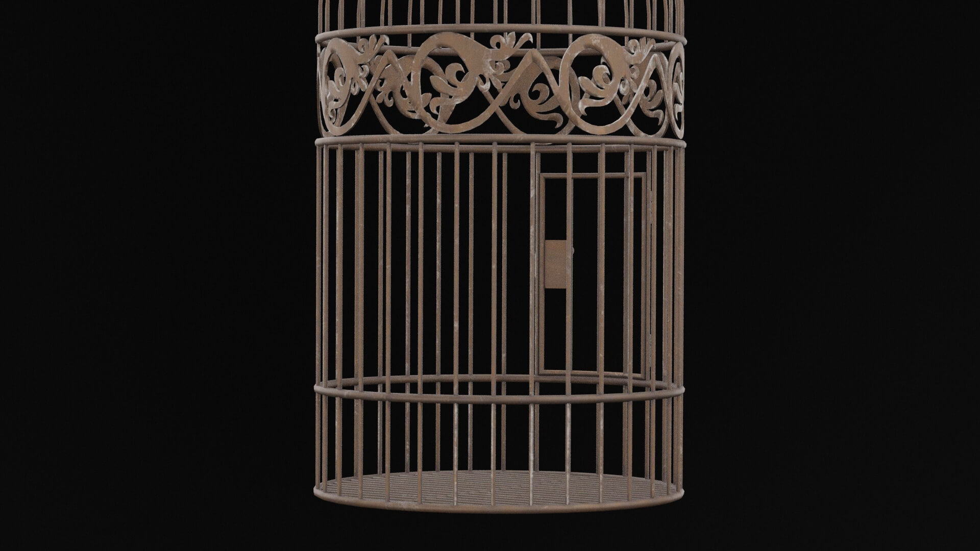 Rusty Bird Cage - 3D Model by thedazking
