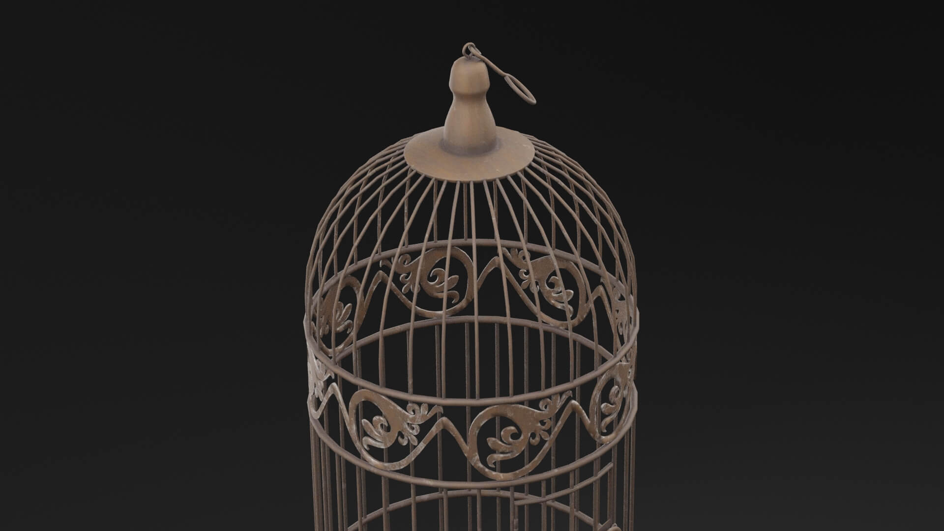 Rusty Bird Cage - 3D Model by thedazking