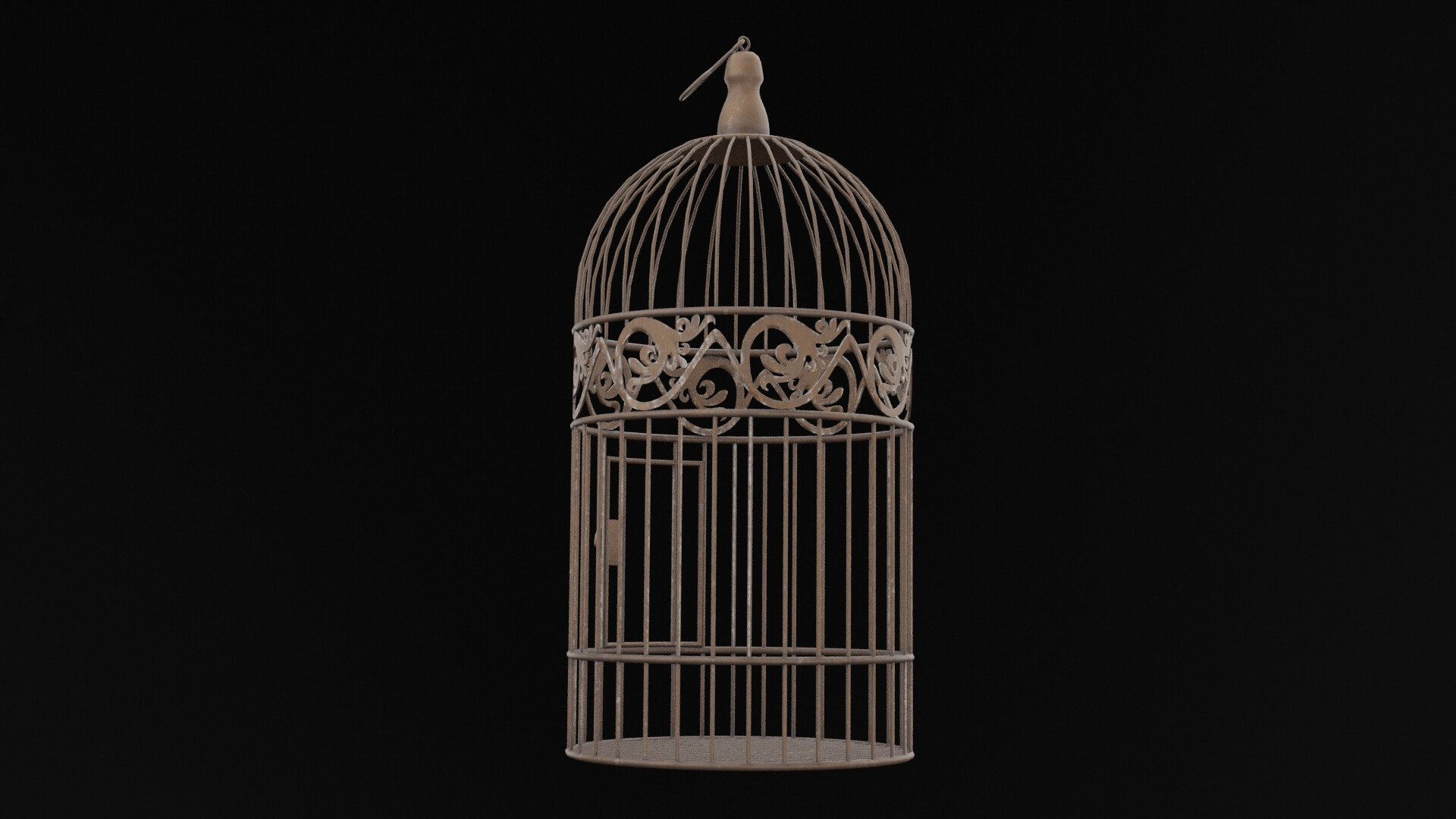 Rusty Bird Cage - 3D Model by thedazking
