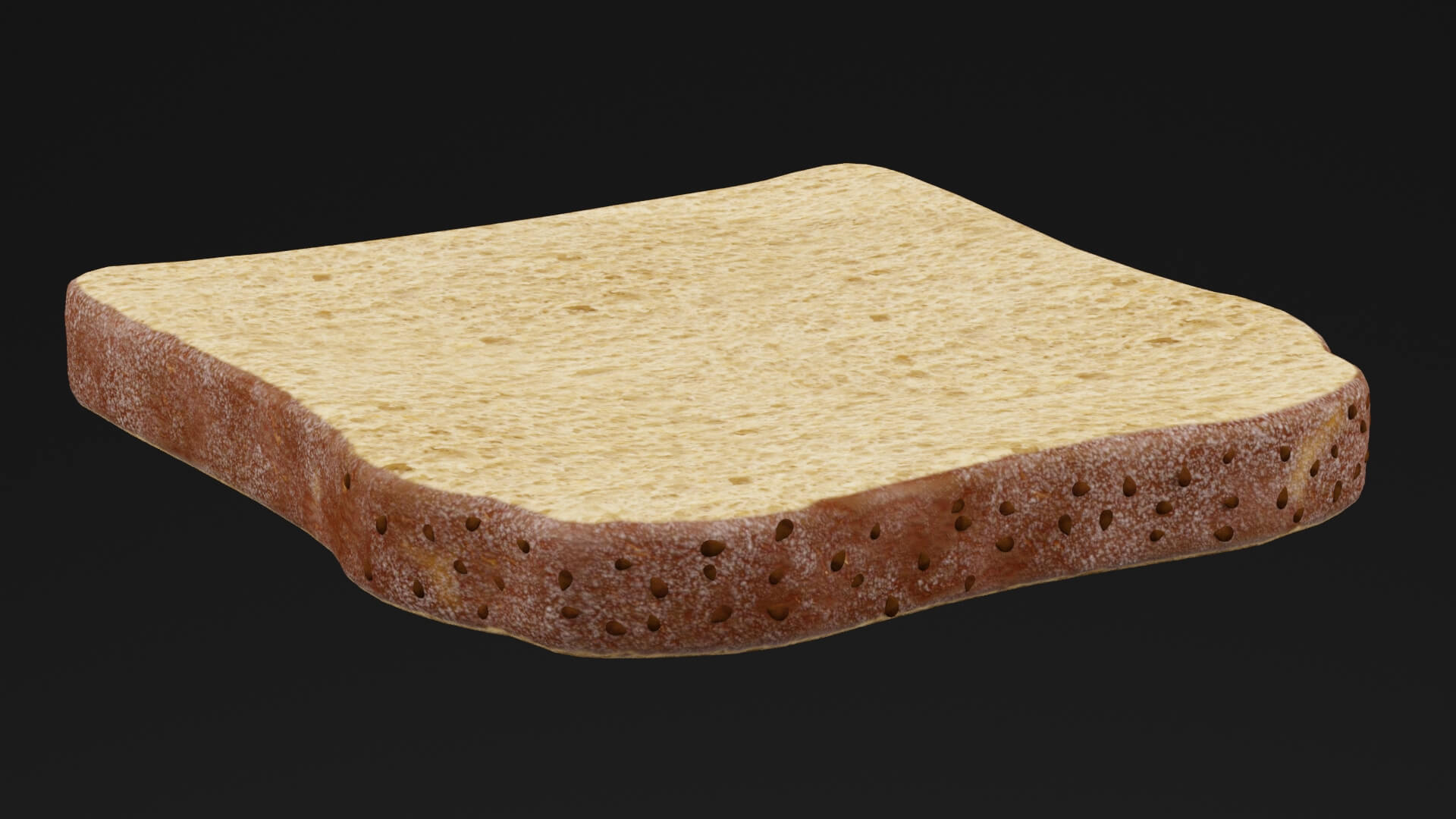 Rye Bread Toast - 3D Model by thedazking