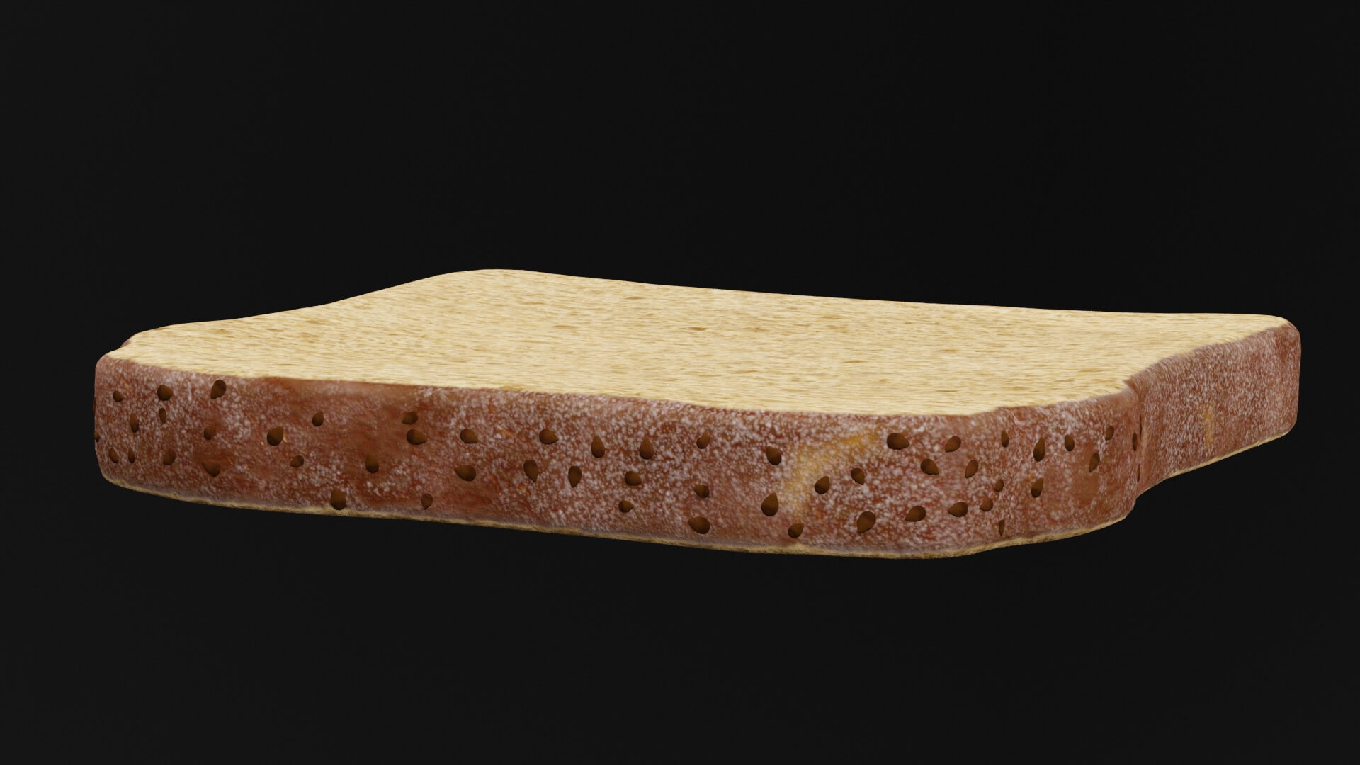 Rye Bread Toast - 3D Model by thedazking