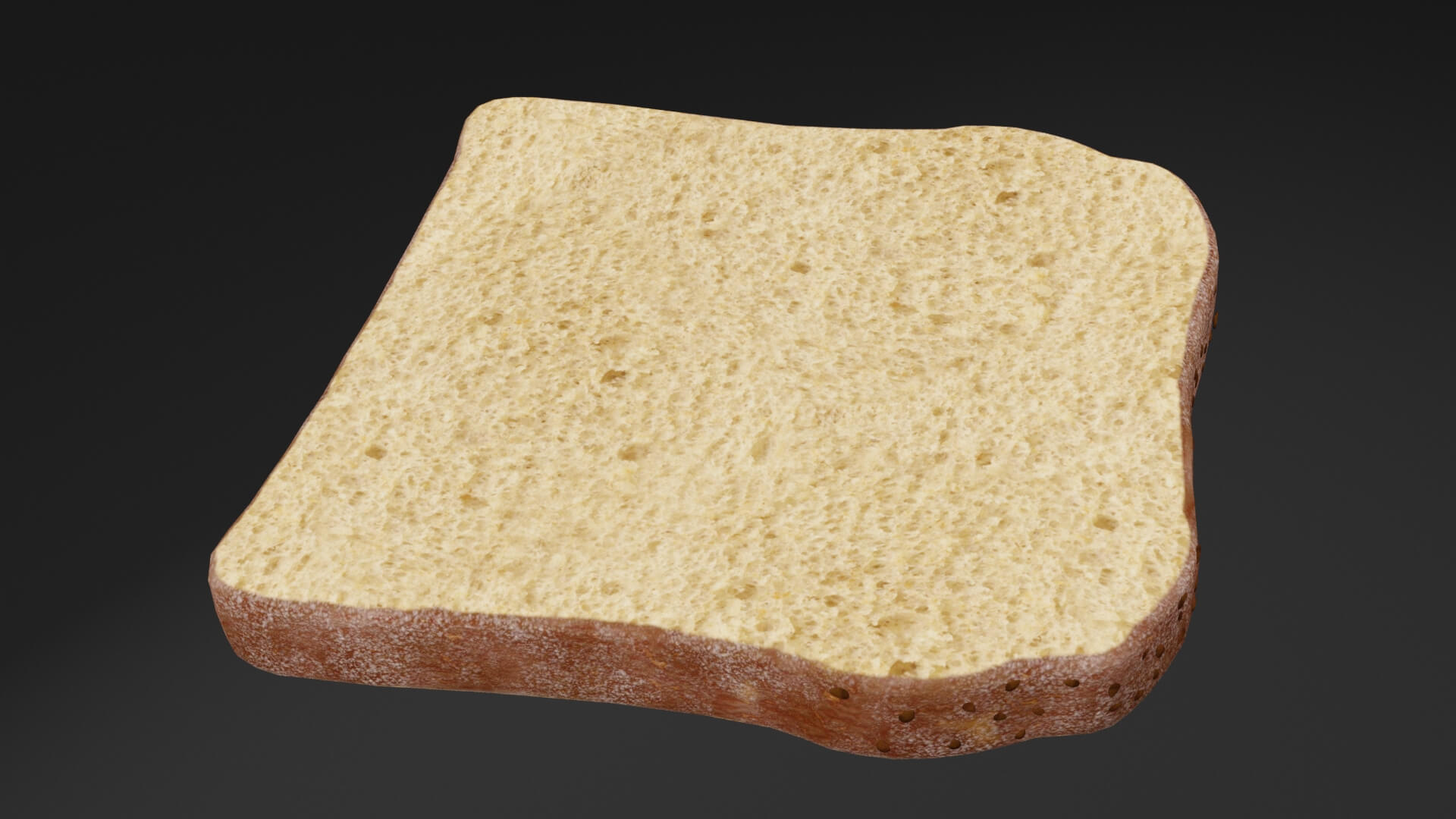 Rye Bread Toast - 3D Model by thedazking