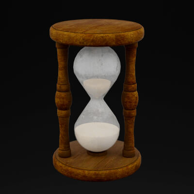 Sand Hour Glass 3d Model By Thedazking