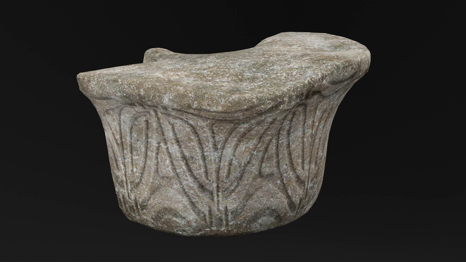 Broken Greek Column Top - 3D Model by thedazking