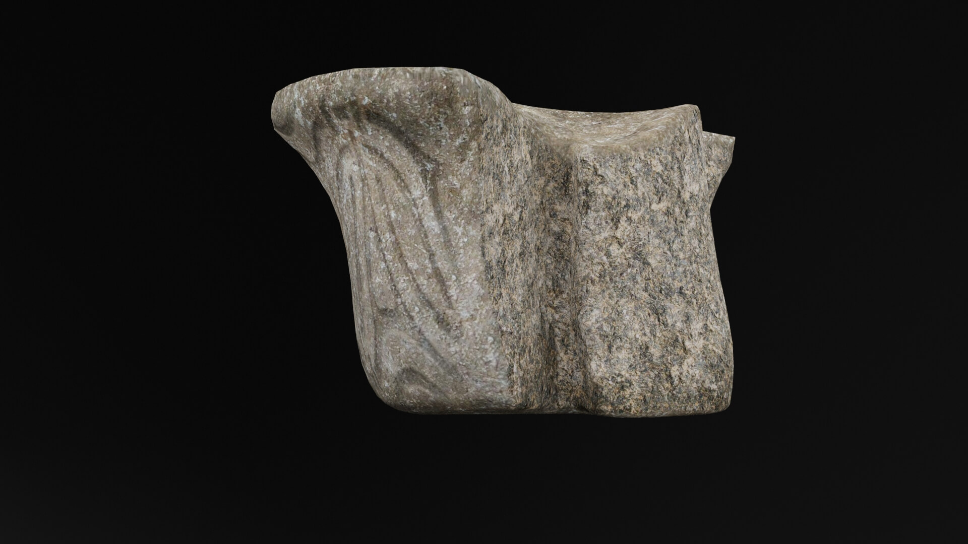 Broken Greek Column Top - 3D Model by thedazking