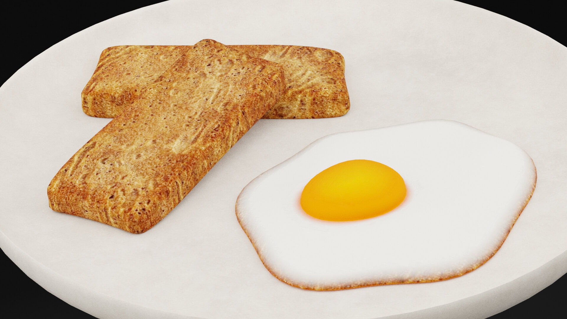 Scrapple With Eggs - 3D Model by thedazking