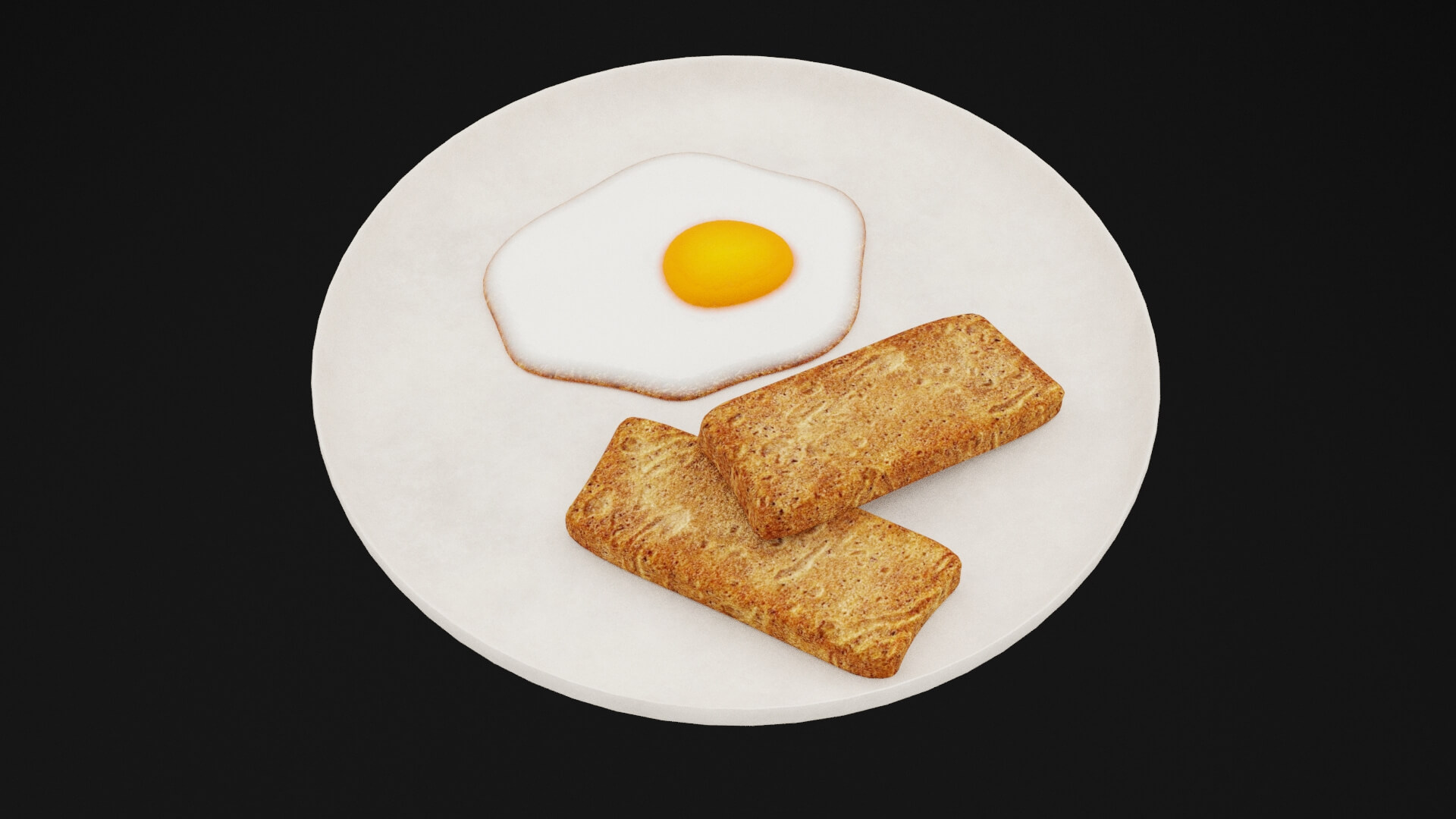 Scrapple With Eggs - 3D Model by thedazking