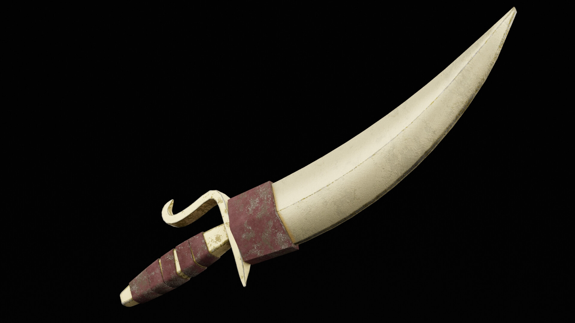 Sharp Dagger Sheathed - 3D Model by thedazking