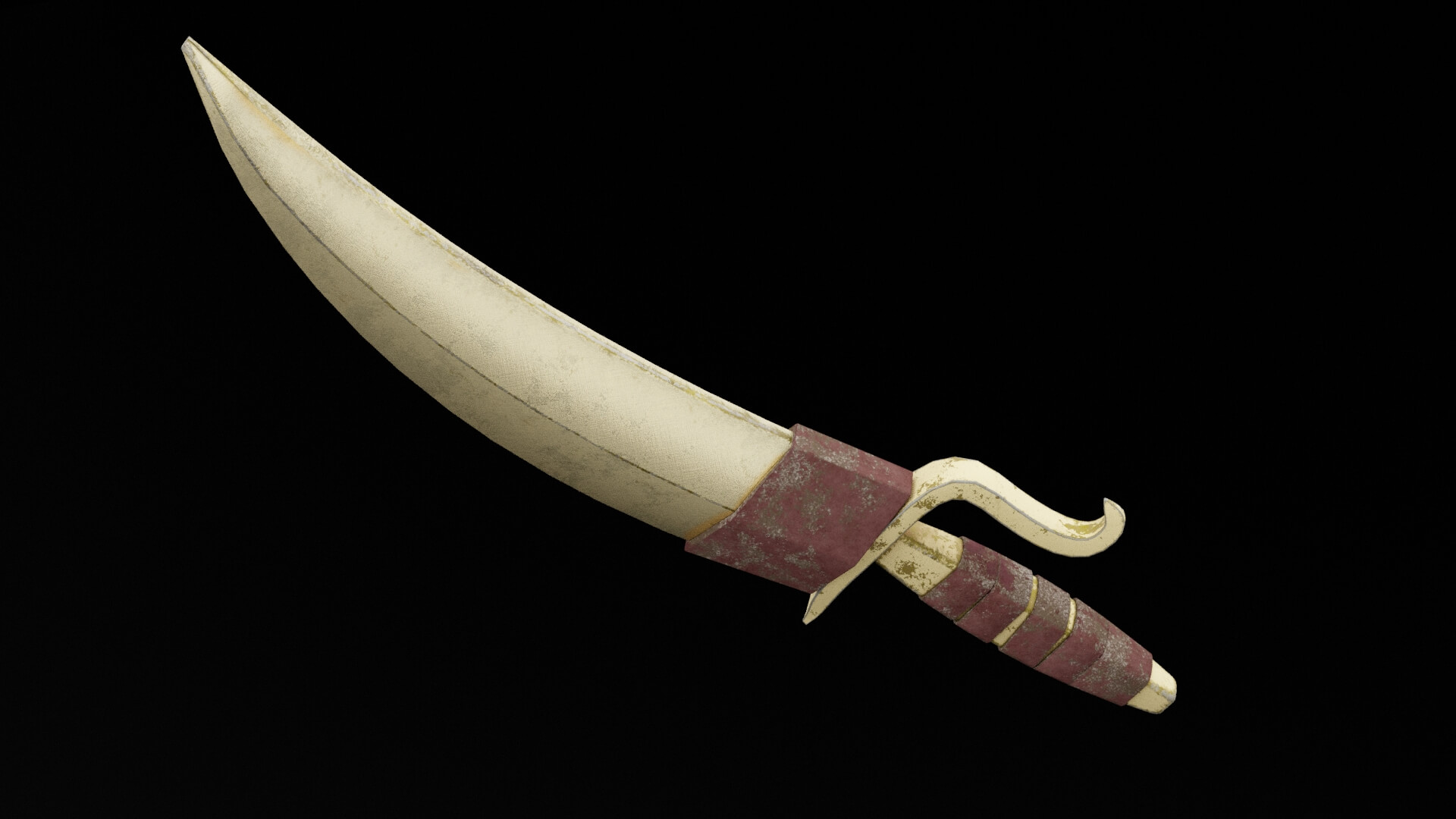 Sharp Dagger Sheathed - 3D Model by thedazking