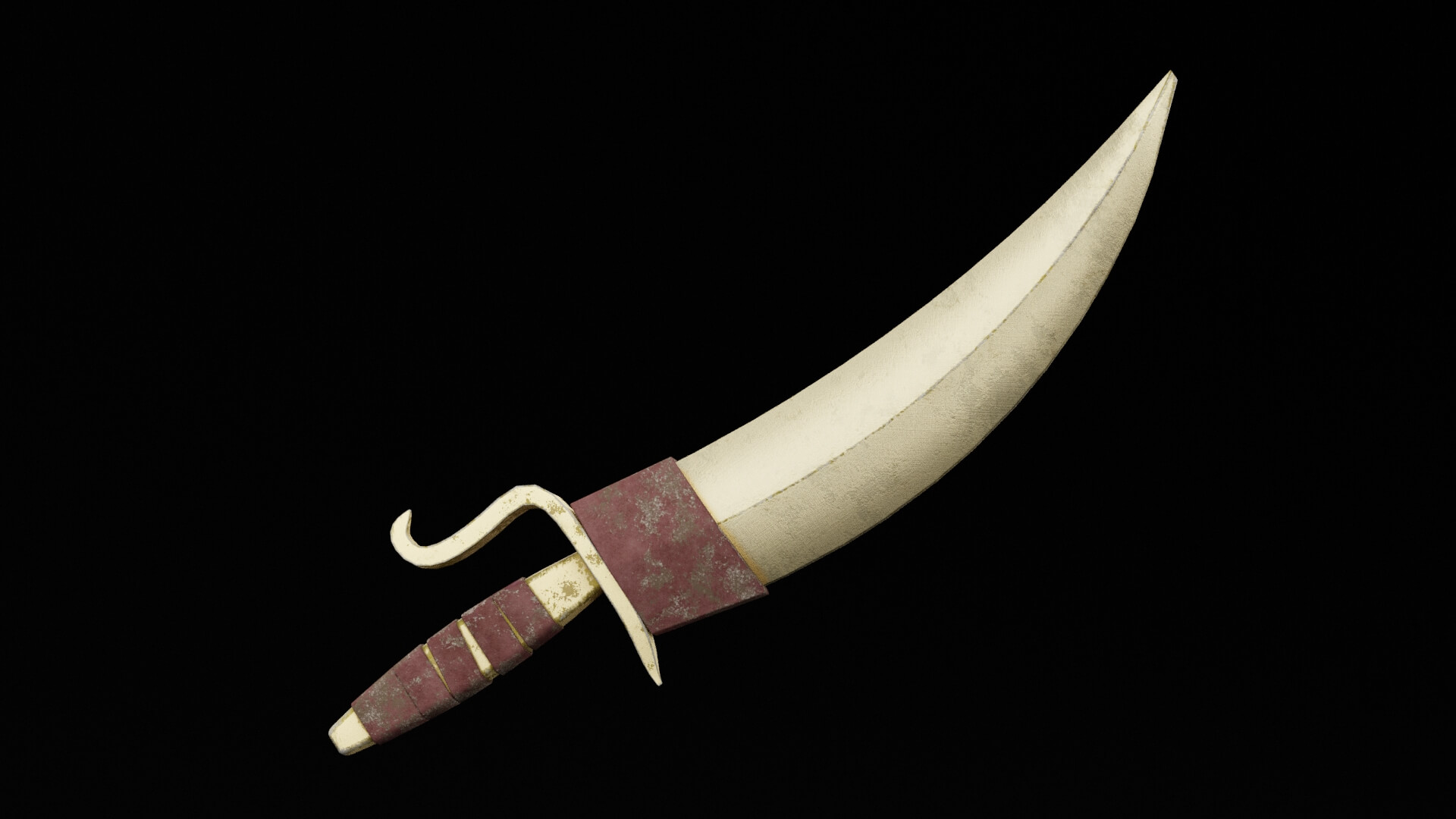 Sharp Dagger Sheathed - 3D Model by thedazking