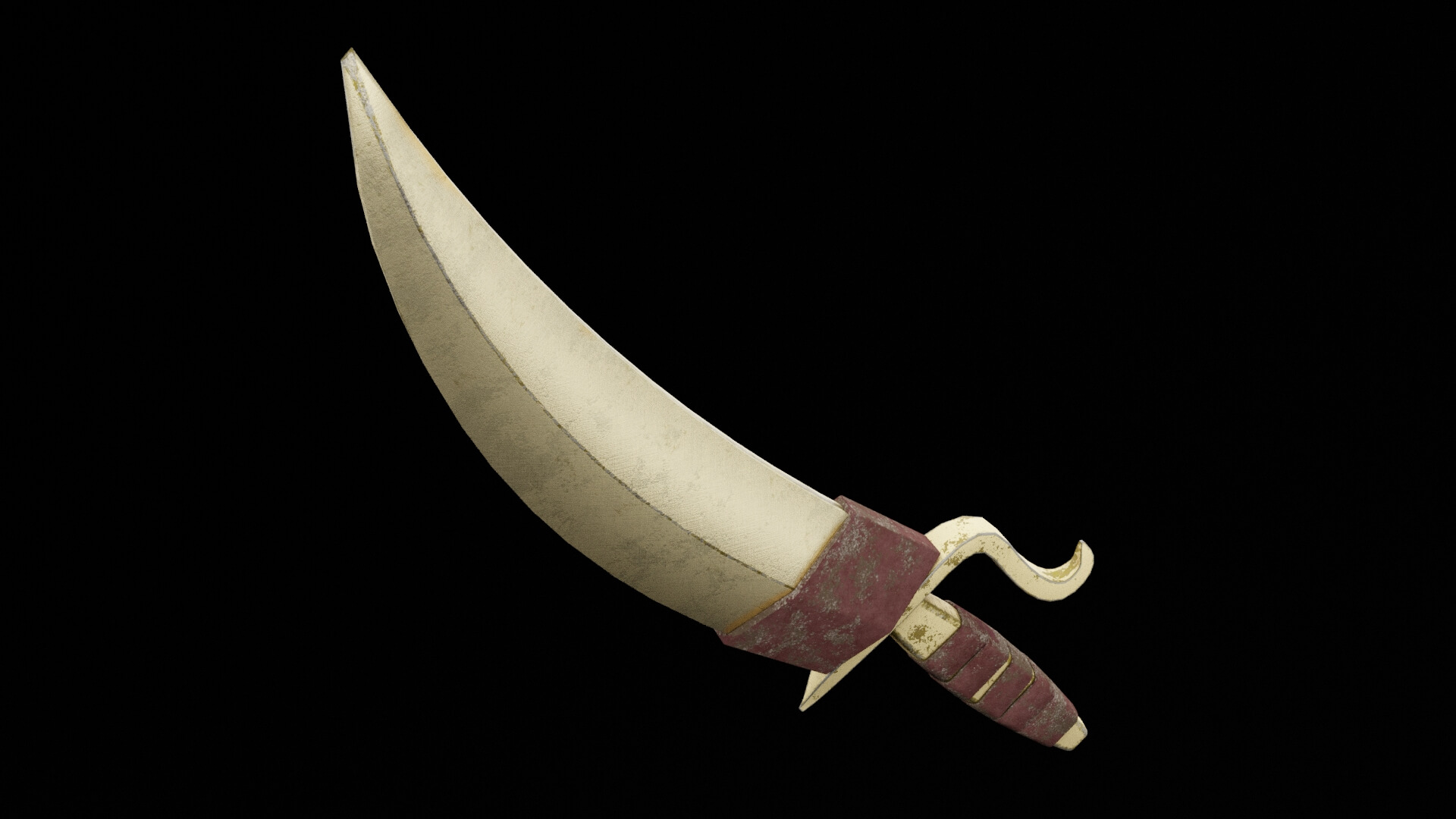 Sharp Dagger Sheathed - 3D Model by thedazking