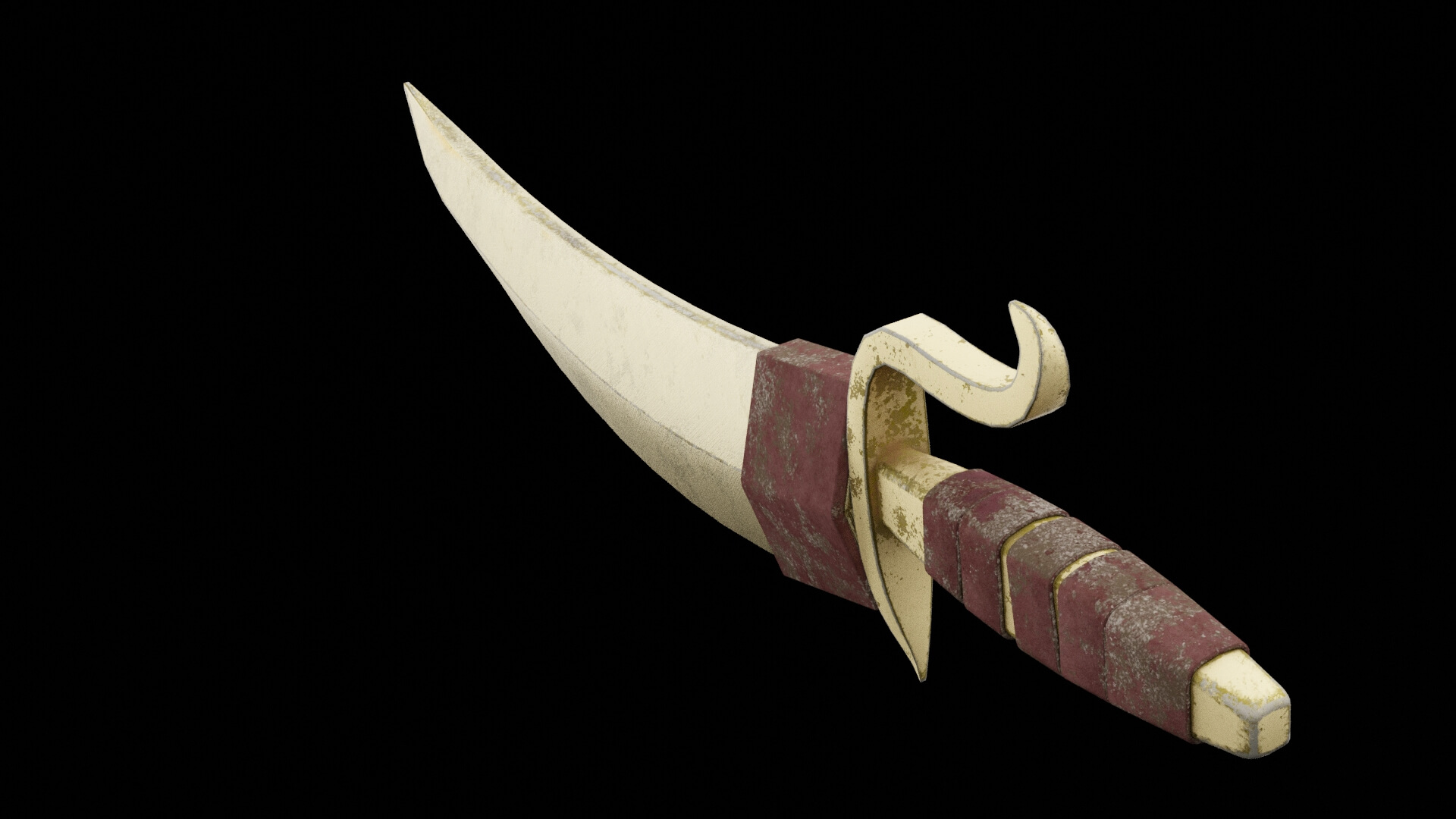 Sharp Dagger Sheathed - 3D Model by thedazking