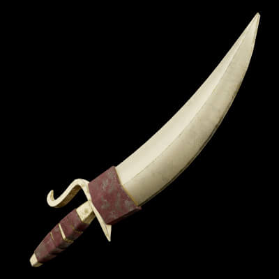 Sharp Dagger Sheathed - 3D Model by thedazking