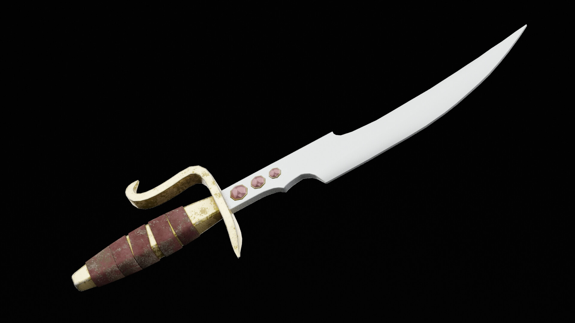 Sharp Dagger - 3D Model by thedazking
