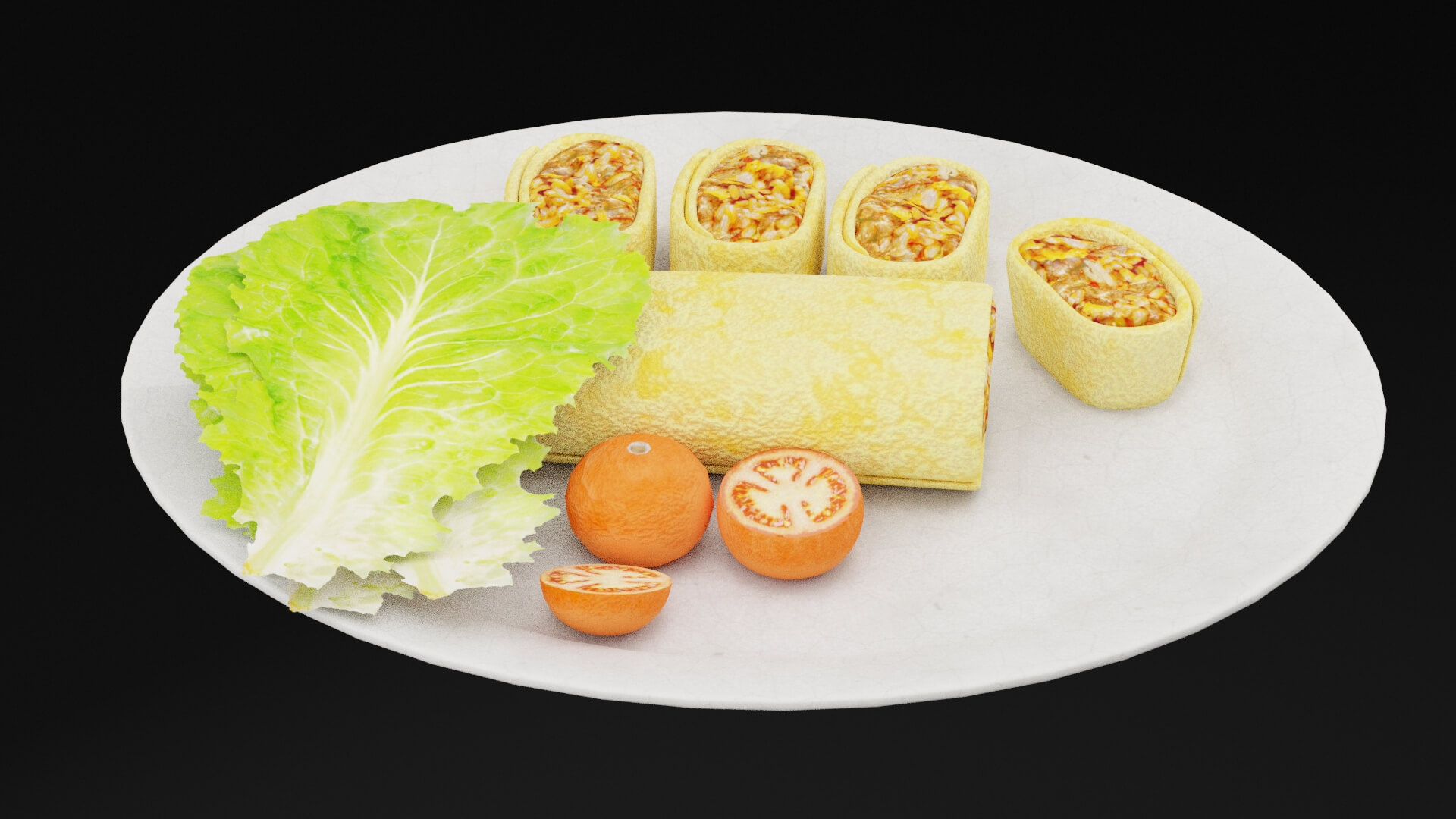 Shawerma Roll - 3D Model by thedazking