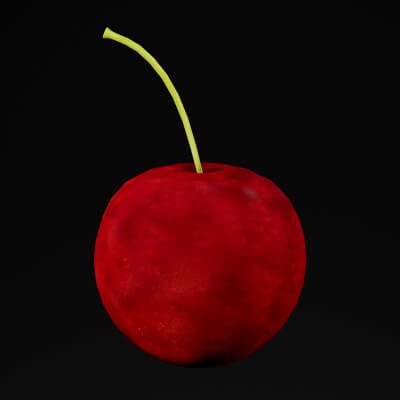 Single Cherry Fruit - 3D Model by thedazking