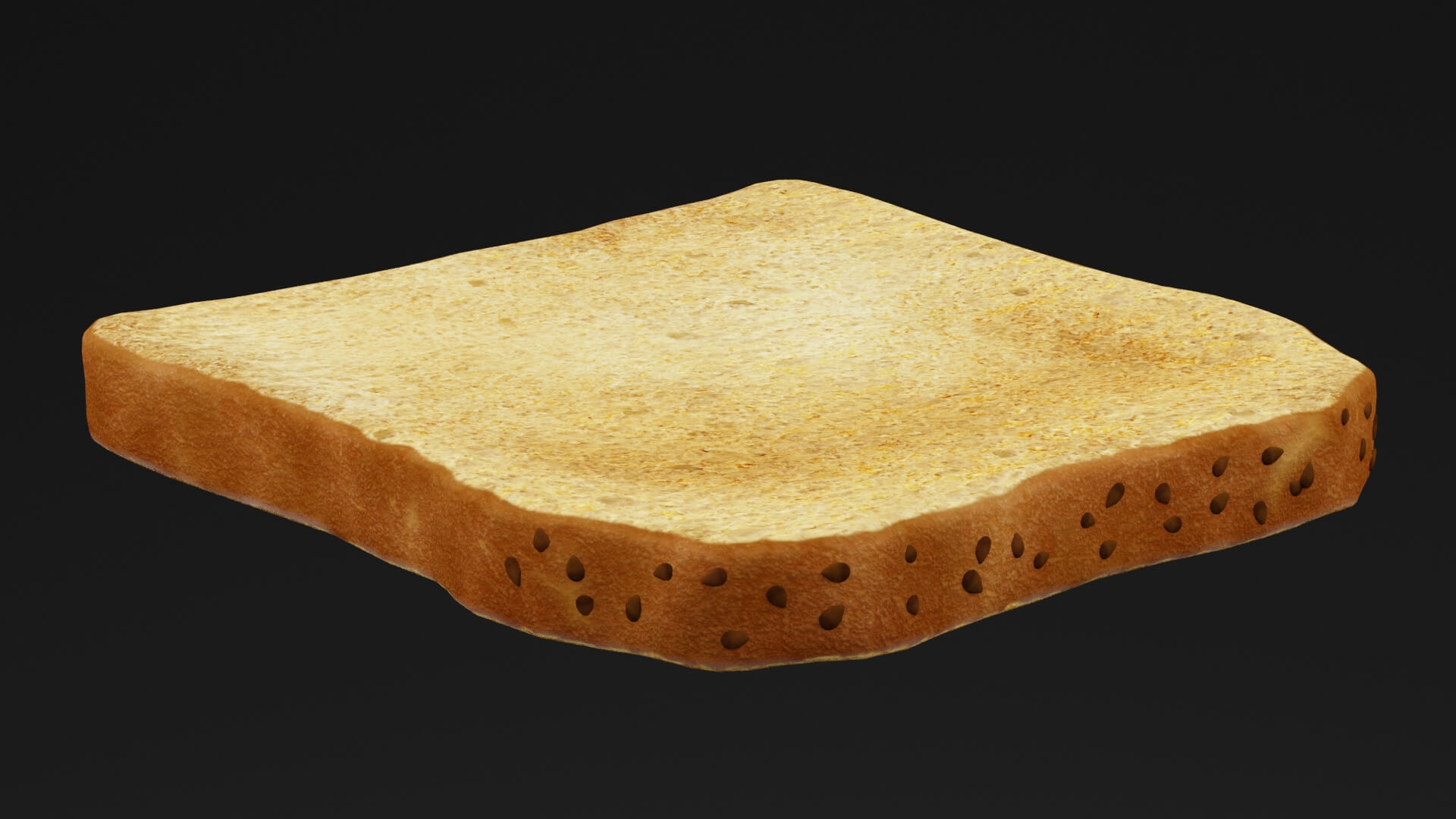 Toasted Bread Toast - 3D Model by thedazking