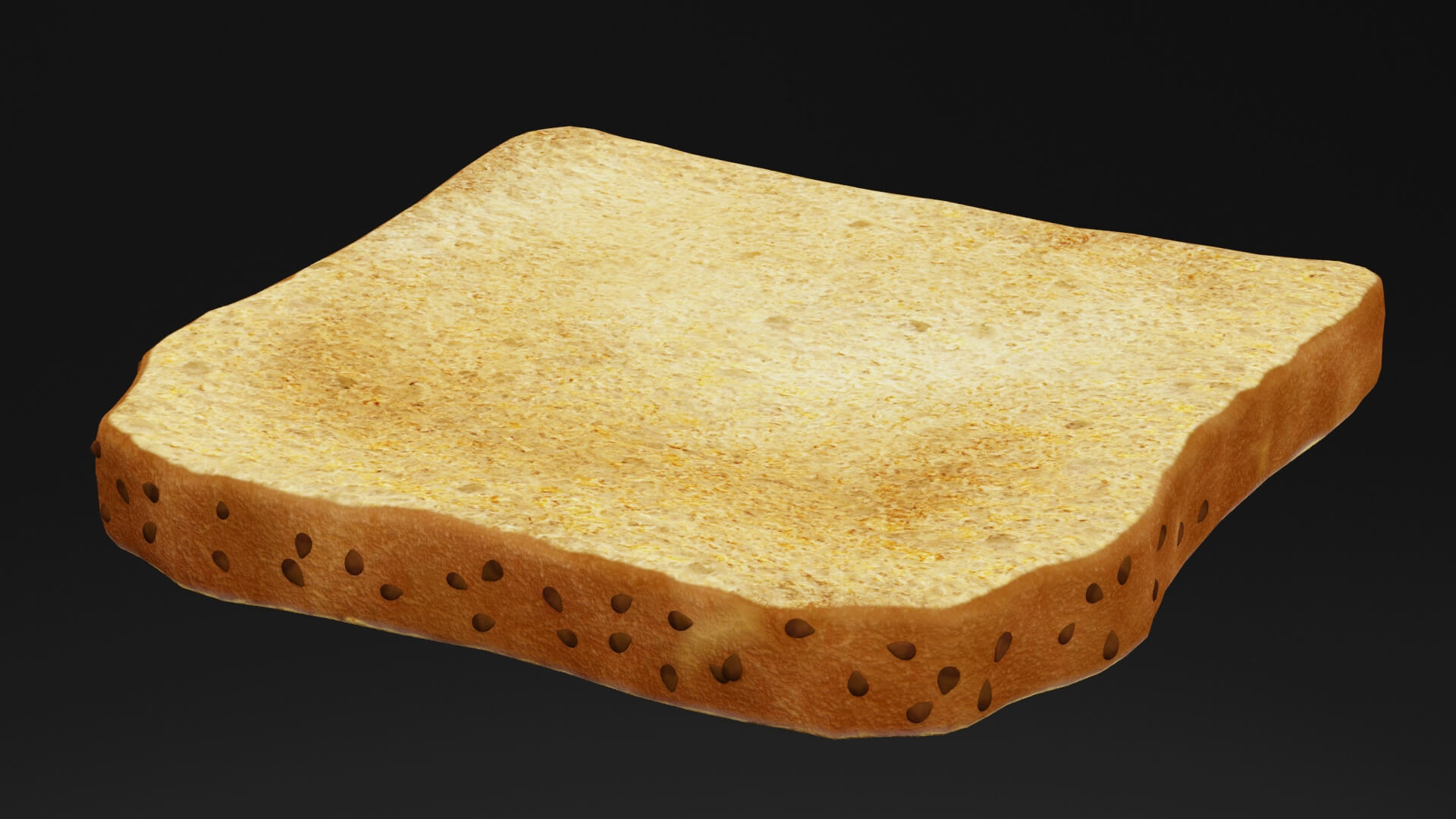 Toasted Bread Toast - 3D Model by thedazking
