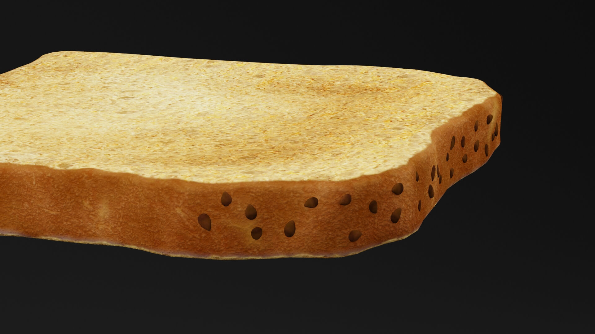 Toasted Bread Toast - 3D Model by thedazking