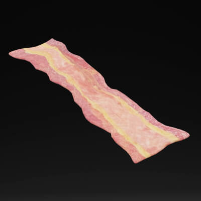 Slice of Bacon - 3D Model by thedazking