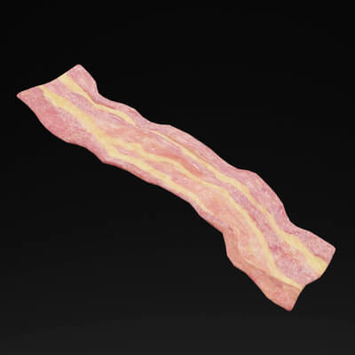 Slice of Bacon - 3D Model by thedazking