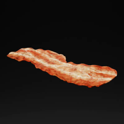 Slice of Bacon - 3D Model by thedazking