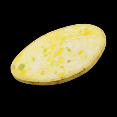 Slice of Potato - 3D Model by thedazking
