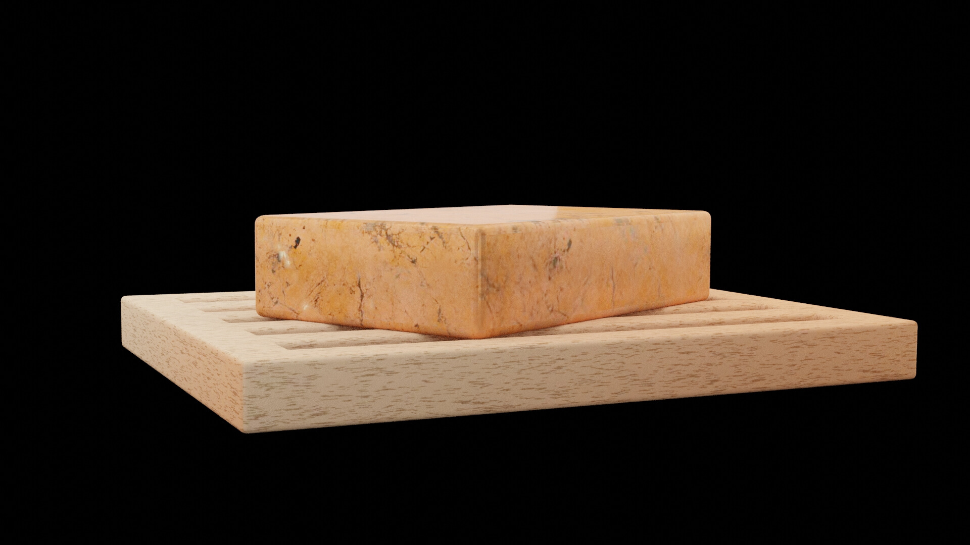 Soap and Tray - 3D Model by thedazking
