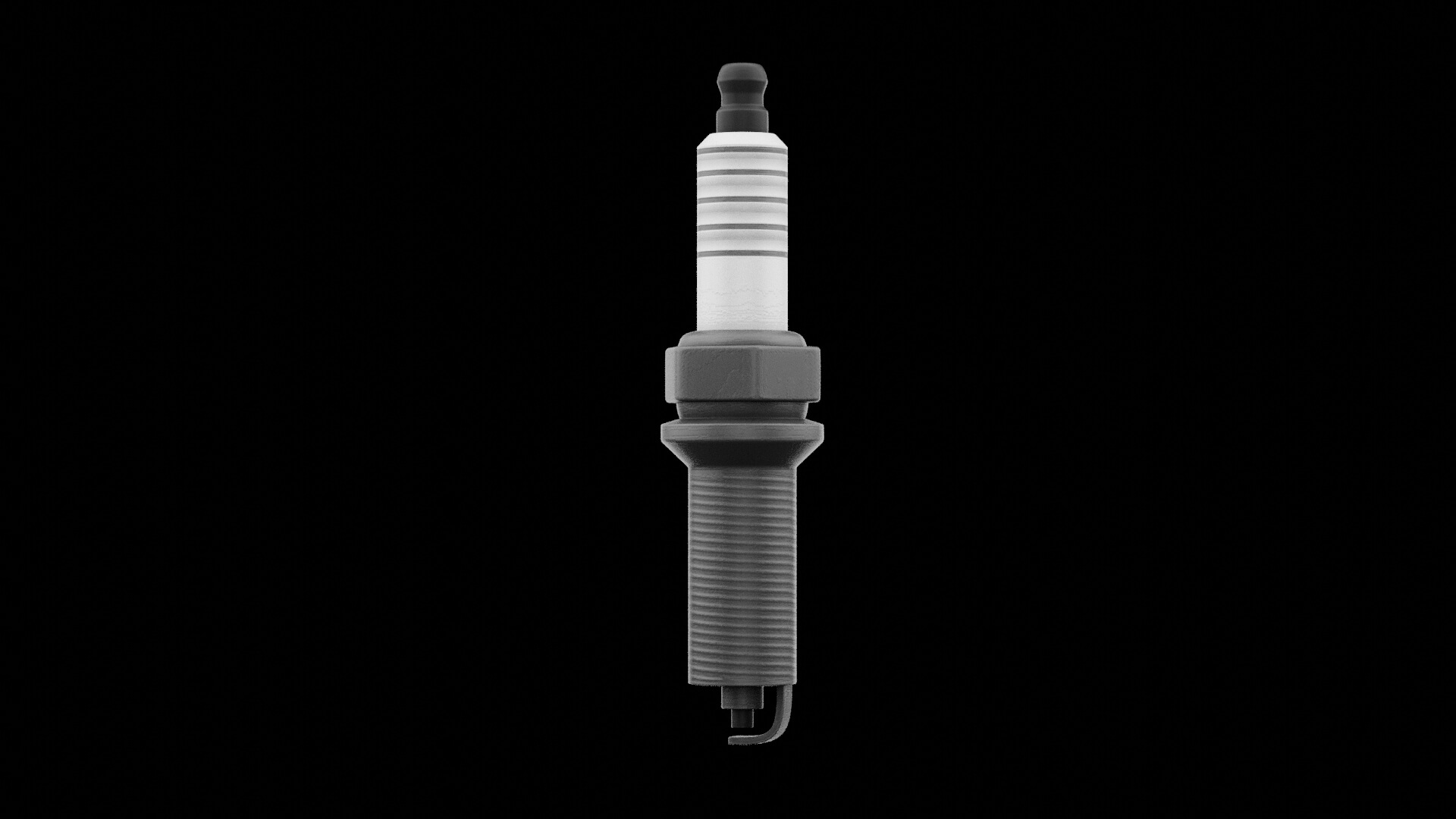 Spark Plug Car Part - 3D Model by thedazking