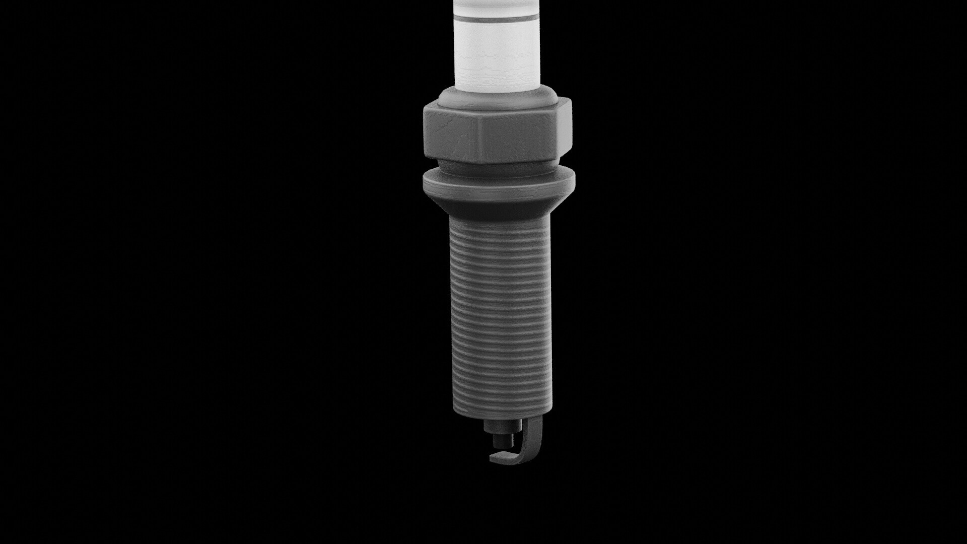 Spark Plug Car Part - 3D Model by thedazking