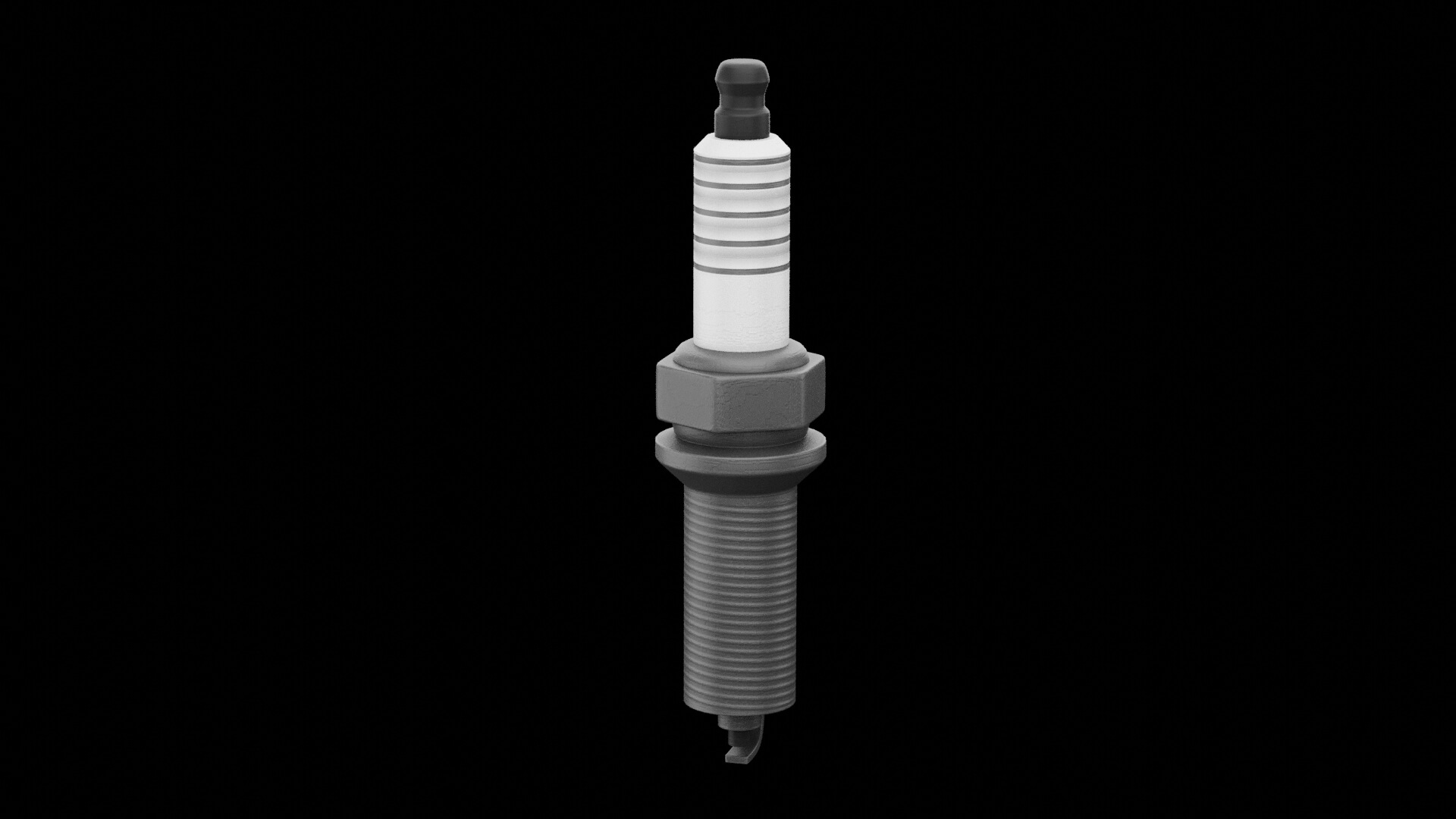 Spark Plug Car Part - 3D Model by thedazking