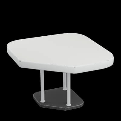 Square Booth Table - 3D Model by thedazking