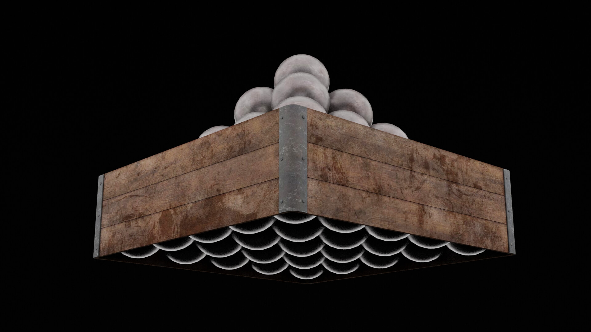 Stacked Cannon Balls - 3D Model by thedazking