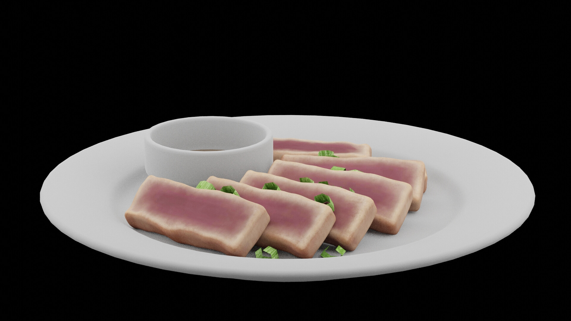 Steam Tuna Slices - 3D Model by thedazking