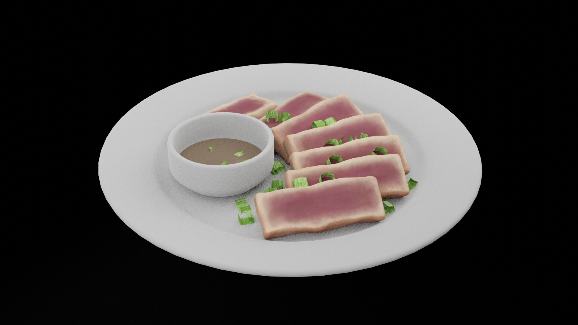 Steam Tuna Slices - 3D Model by thedazking