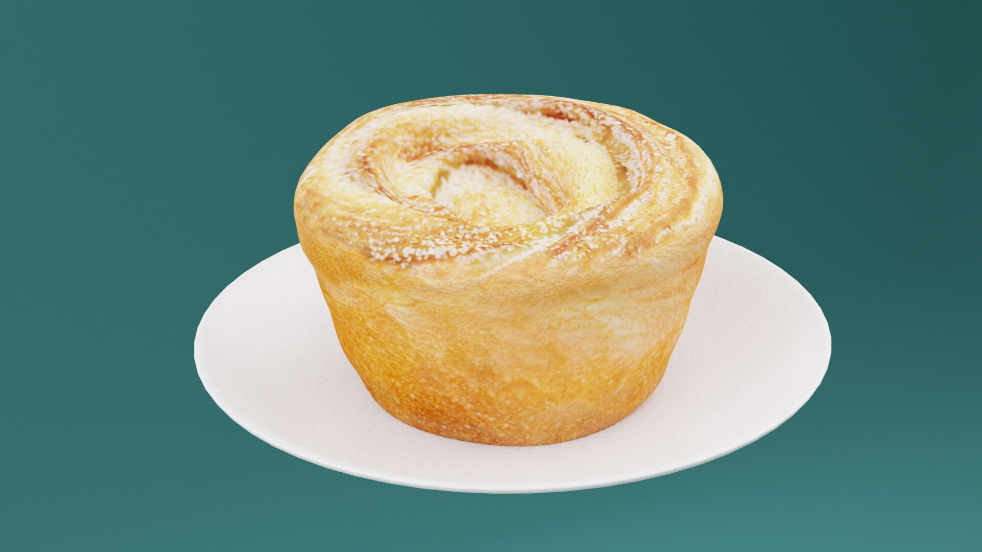 Swirl Bun Dessert - 3D Model by thedazking