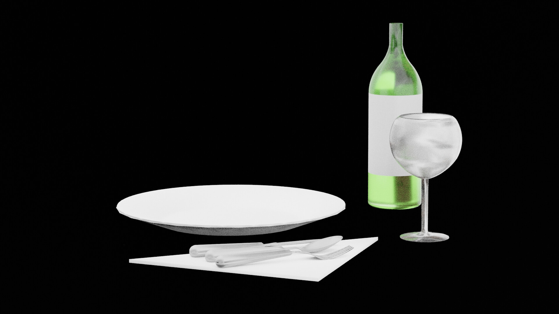 Table Setting 3d Model By Thedazking