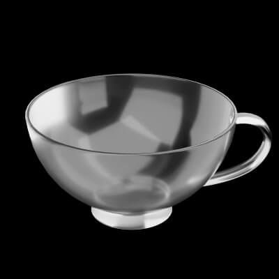 Tea Cup Empty - 3D Model by thedazking