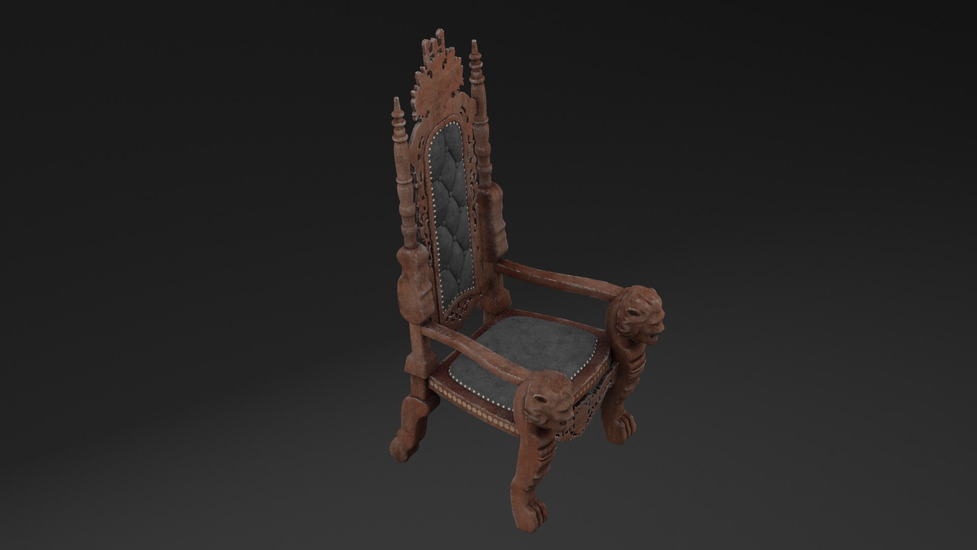 Throne Chair - 3D Model by thedazking