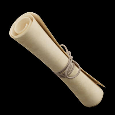 Tied Up Old Map - 3D Model by thedazking