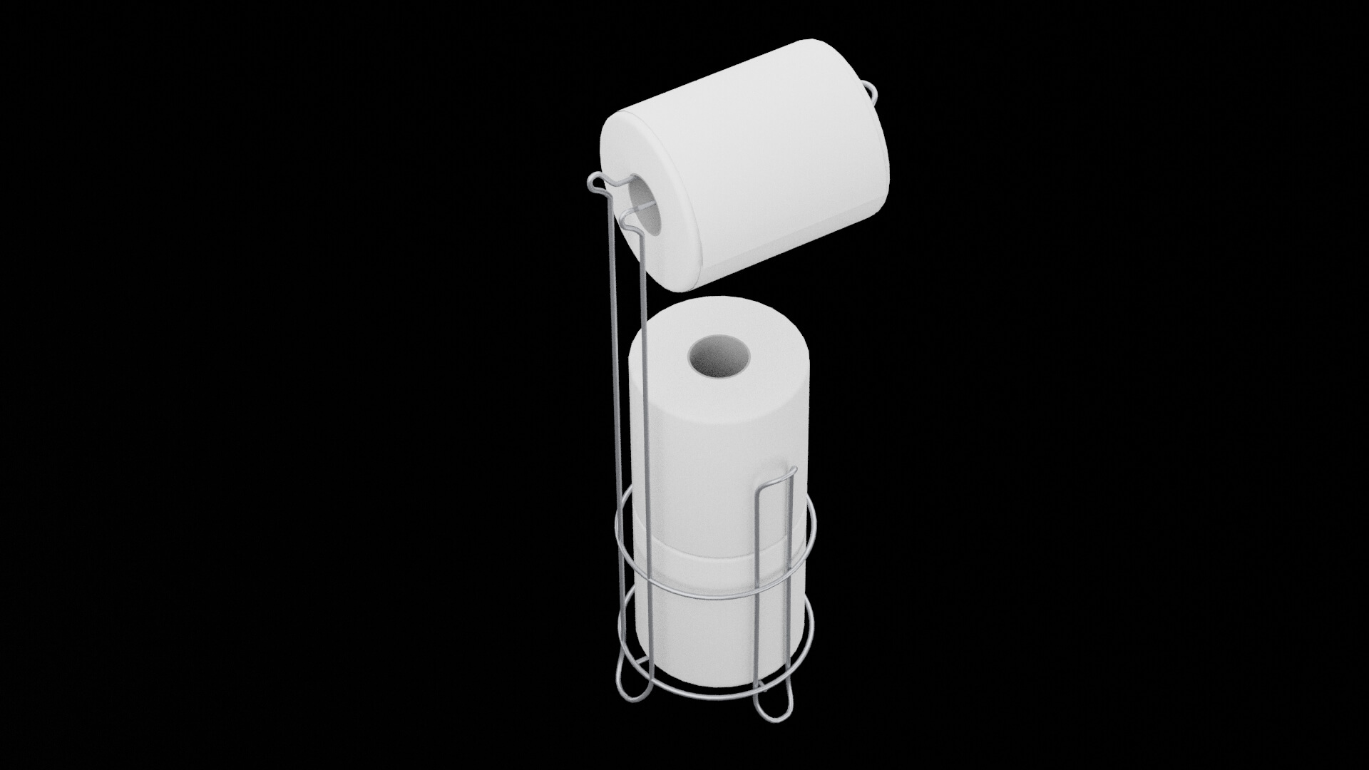 Tissue Rolls Holder - 3D Model by thedazking