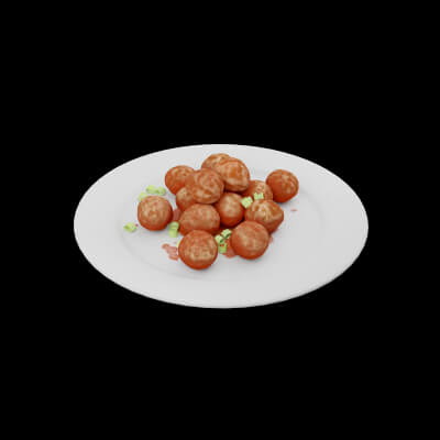 Toasted Meatball - 3D Model by thedazking
